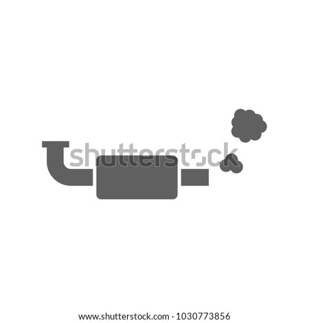 Car Exhaust Icon Vector Stock Vector (Royalty Free) 1030773856 ...