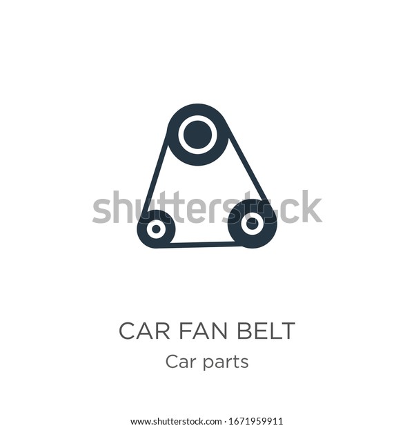 Car Fan Belt Icon Vector Trendy Stock Vector (Royalty Free) 1671959911 ...