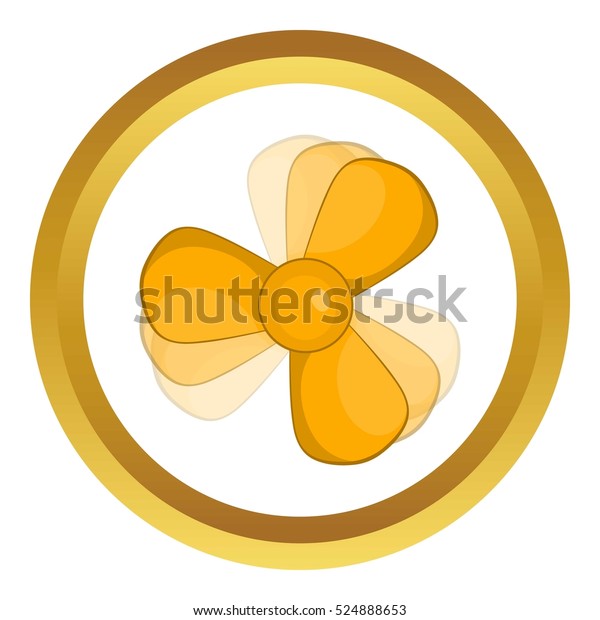 Car Fan Vector Icon Golden Circle Stock Vector (Royalty Free) 524888653 ...