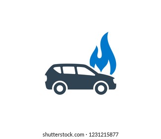 Car Fire Logo Icon Design Stock Vector (Royalty Free) 1051659509