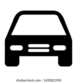Car Front Icon Vector Car Front Stock Vector (Royalty Free) 1435821905 ...