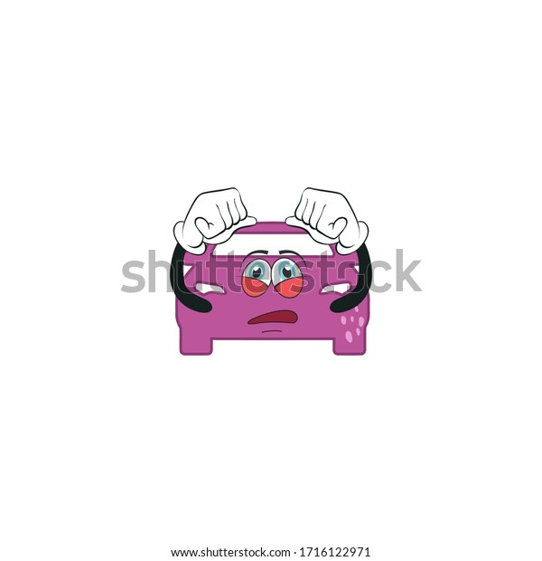 Car Front Side Cartoon Characters Design Stock Vector (Royalty Free ...
