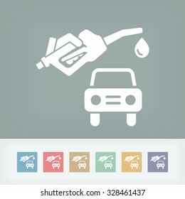 Car Fuel Symbol Icon Stock Vector (Royalty Free) 1311243140