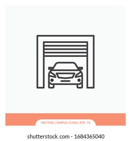 Car Garage Symbol Icon Vector Illustration Stock Vector (Royalty Free ...