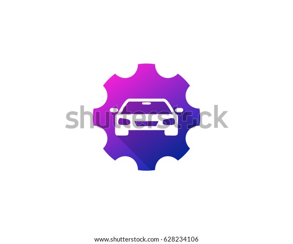 Car Gear Icon Logo Design Element Stock Vector (Royalty Free) 628234106