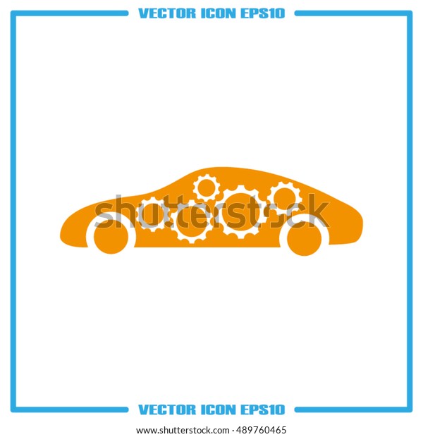 Car Gears Icon Stock Vector (Royalty Free) 489760465 | Shutterstock