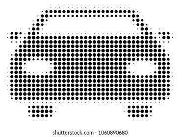 Car Halftone Vector Pictogram Illustration Style: เวกเตอร์สต็อก (ปลอด ...