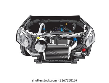 Car Head Modify Design Vector Stock Vector (Royalty Free) 2167238169 ...