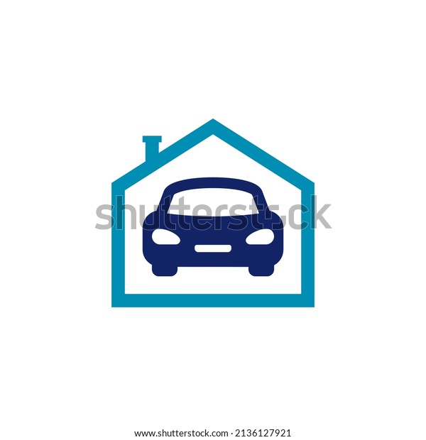 Car House Logo Icon Vector Car Stock Vector (Royalty Free) 2136127921 ...