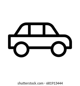 Car Thin Line Vector Icon Stock Vector (Royalty Free) 1479027677