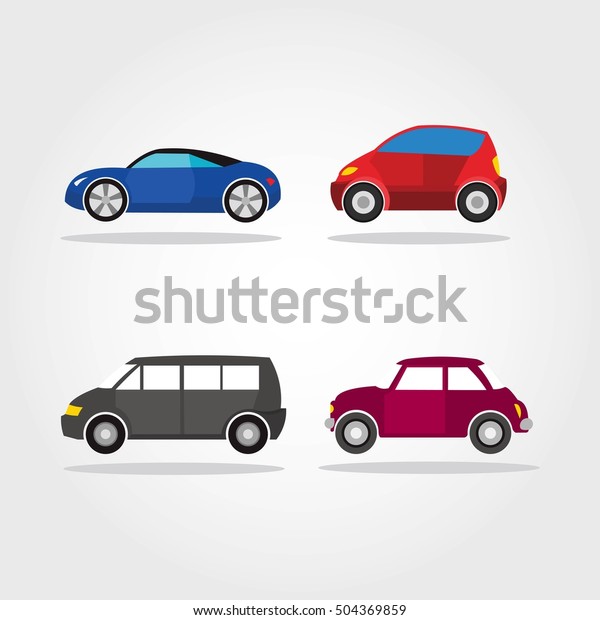 Car Icon Color Vector Illustration: เวกเตอร์สต็อก (ปลอดค่าลิขสิทธิ์ ...