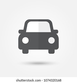 Car Icon Gray Color Stock Vector (Royalty Free) 1074320168 | Shutterstock