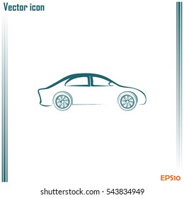 Car Icon Line Icon Stock Vector (Royalty Free) 543834949 | Shutterstock