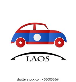 Car Icon Made Flag Uganda: vector de stock (libre de regalías ...
