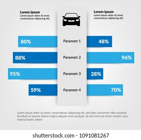 Car Icon Service Comparison Table Description Stock Vector (Royalty ...