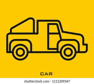 Car Icon Signs Stock Vector (Royalty Free) 1111209347 | Shutterstock