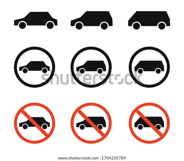 Car Icon Simple Symbol Design Stock Vector (Royalty Free) 1704220789 ...