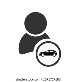 Car Icon User Symbol Stock Vector (Royalty Free) 1091727188