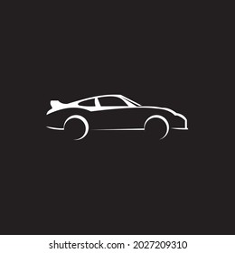 Car Icon White Vector Illustration Car Stock Vector (Royalty Free ...