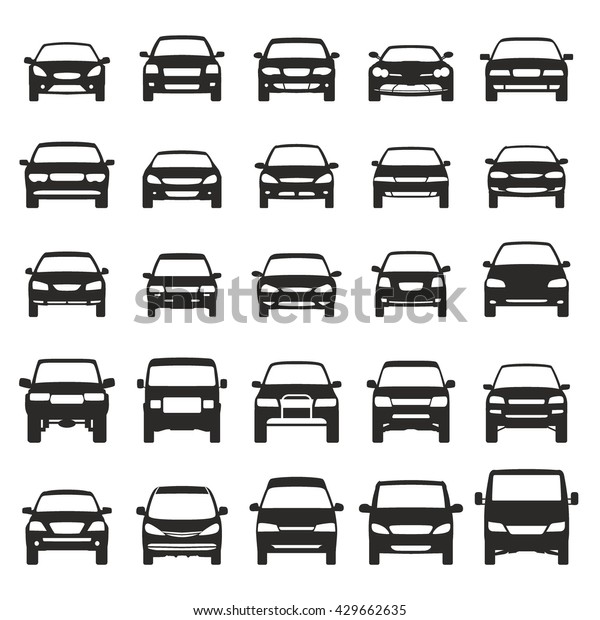 Car Icons Flat Big Set Vector Stock Vector (Royalty Free) 429662635 ...