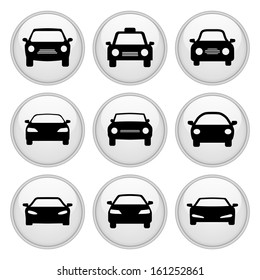 Juego de iconos de auto. Ilustración: vector de stock (libre de ...