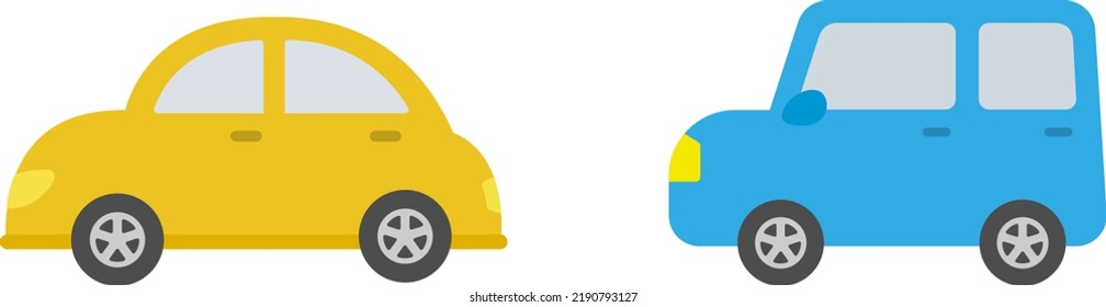 Car Illustration Icon Material Set Stock Vector (Royalty Free ...