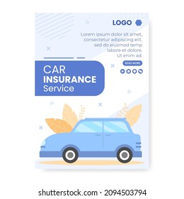 Car Insurance Poster Template Flat Design Stock Vector (Royalty Free ...