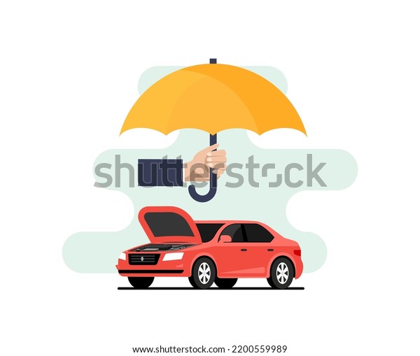 Car Insurance Vector Logo Concept Protect Stock Vector (Royalty Free ...