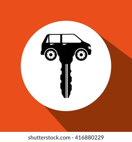 Vector Two Car Keys Isolated Stock Vector (Royalty Free) 418876594