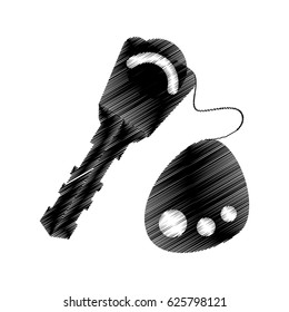 Car Key Drawing Icon Stock Vector (Royalty Free) 625798121 | Shutterstock