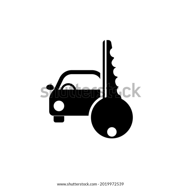 Car Key Illustration Concept Vector Black Stock Vector (Royalty Free ...