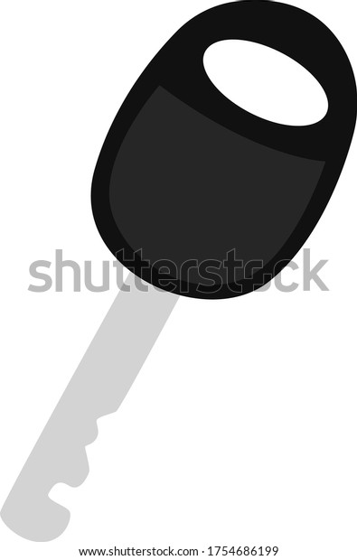 Car Key Illustration Vector On White Stock Vector (Royalty Free ...