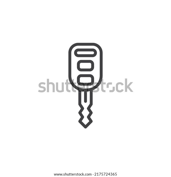Car Key Line Icon Linear Style Stock Vector (Royalty Free) 2175724365 ...