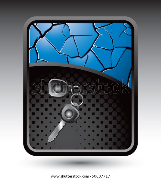 Car Keys Blue Cracked Backdrop Stock Vector (Royalty Free) 50887717 ...