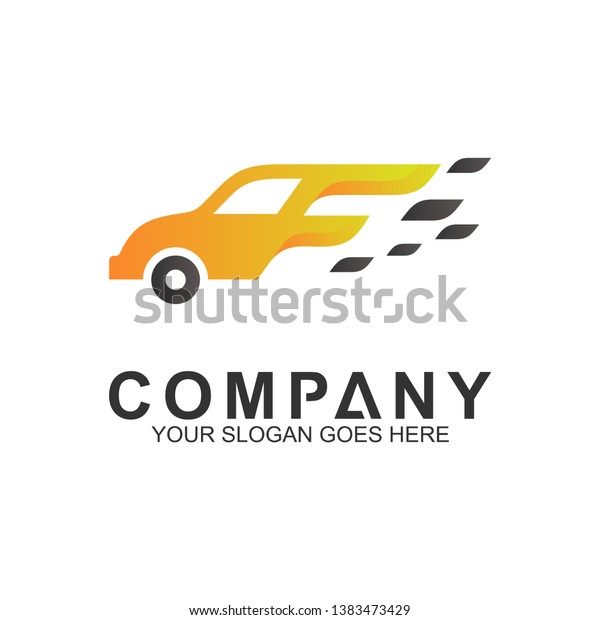 Car Letter F Logo Concept Fast Stock Vector (Royalty Free) 1383473429 ...