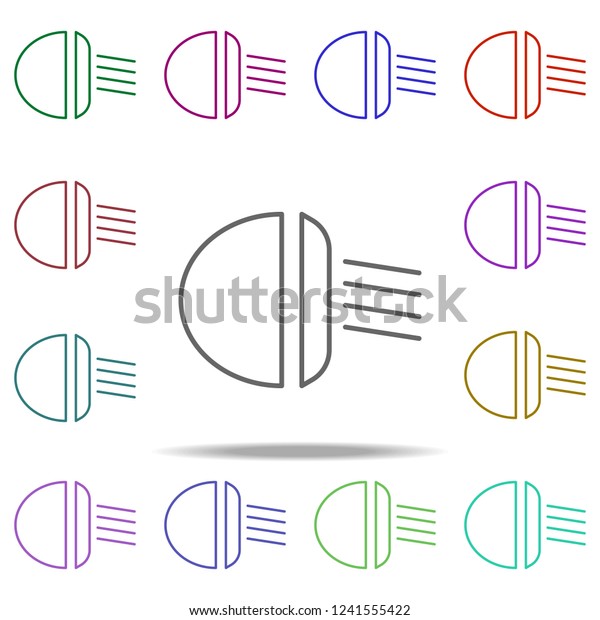 Car Light Icon Elements Auto Workshop Stock Vector (Royalty Free ...
