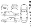 1,195 Car Back View Line Art Royalty-Free Photos and Stock Images ...