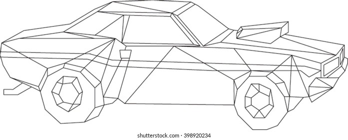 Car Line Draw Isolated Stock Vector (Royalty Free) 398920234 | Shutterstock