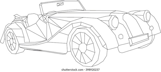 Car Line Draw Isolated Stock Vector (Royalty Free) 398920237 | Shutterstock