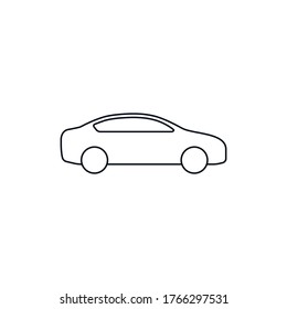 Icono de línea de auto, ilustración: vector de stock (libre de regalías ...