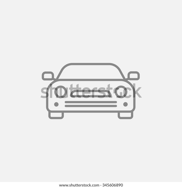 Car Line Icon Web Mobile Infographics Stock Vector (Royalty Free ...