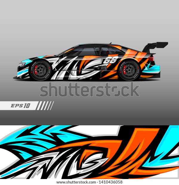 Car Livery Design Vector Graphic Abstract: เวกเตอร์สต็อก (ปลอดค่า ...