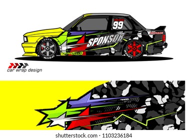 Car Livery Graphic Vector Abstract Racing: vetor stock (livre de ...