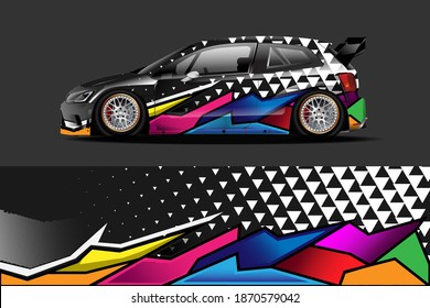 Car Livery Graphic Vector Abstract Racing Stock Vector (Royalty Free ...