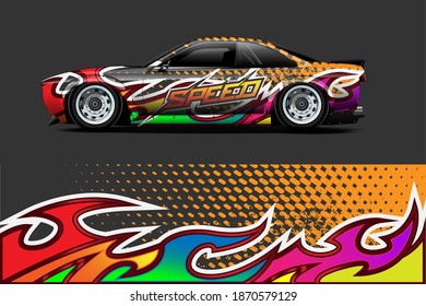 Car Livery Graphic Vector Abstract Racing Stock Vector (Royalty Free ...
