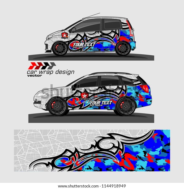 Car Livery Graphic Vector Abstract Tribal Stock Vector (Royalty Free ...