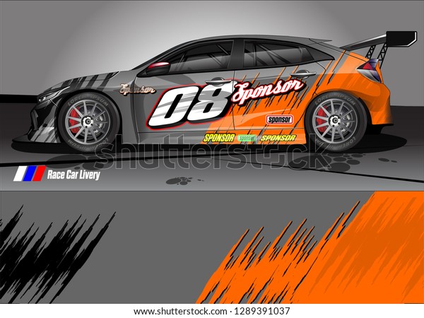 Car Livery Graphic Vector Abstract Racing Stock Vector (Royalty Free ...