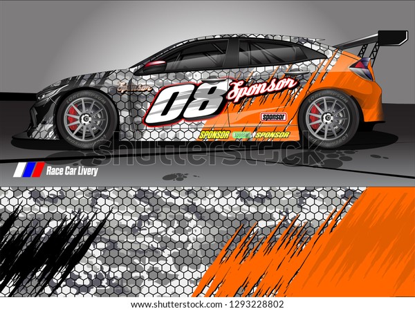 Car Livery Graphic Vector Abstract Racing Stock Vector (Royalty Free ...