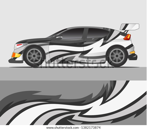 Car Livery Graphic Vector Abstract Racing Stock Vector (Royalty Free ...