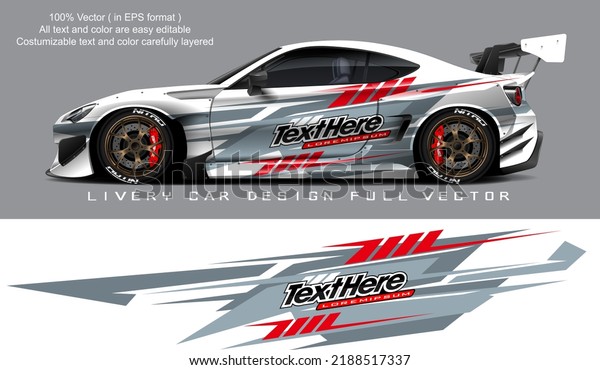 Car Livery Graphic Vector Abstract Grunge Stock Vector (Royalty Free ...